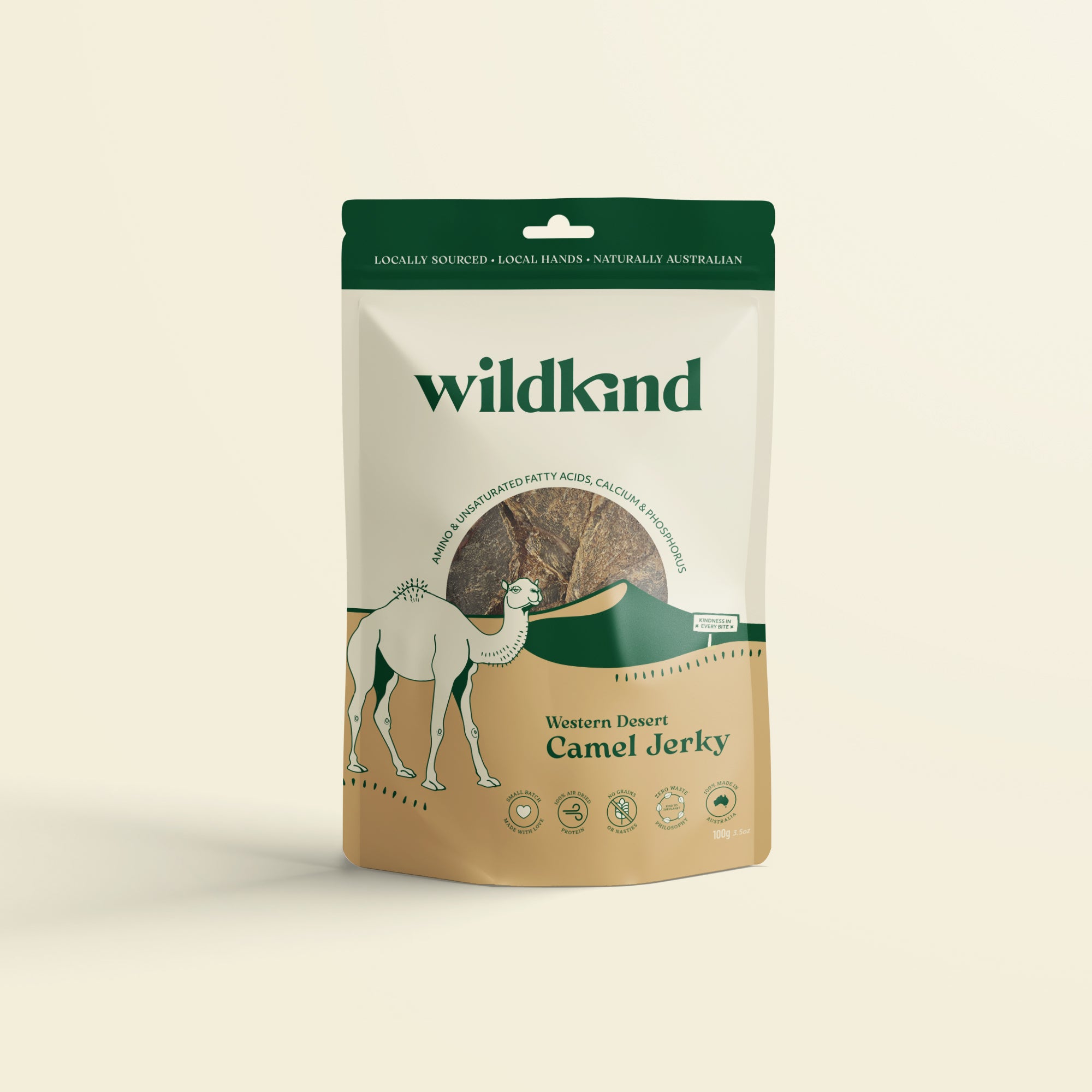 Wildkind Air Dried Camel Jerky | Natural Australian Camel Dog Treats